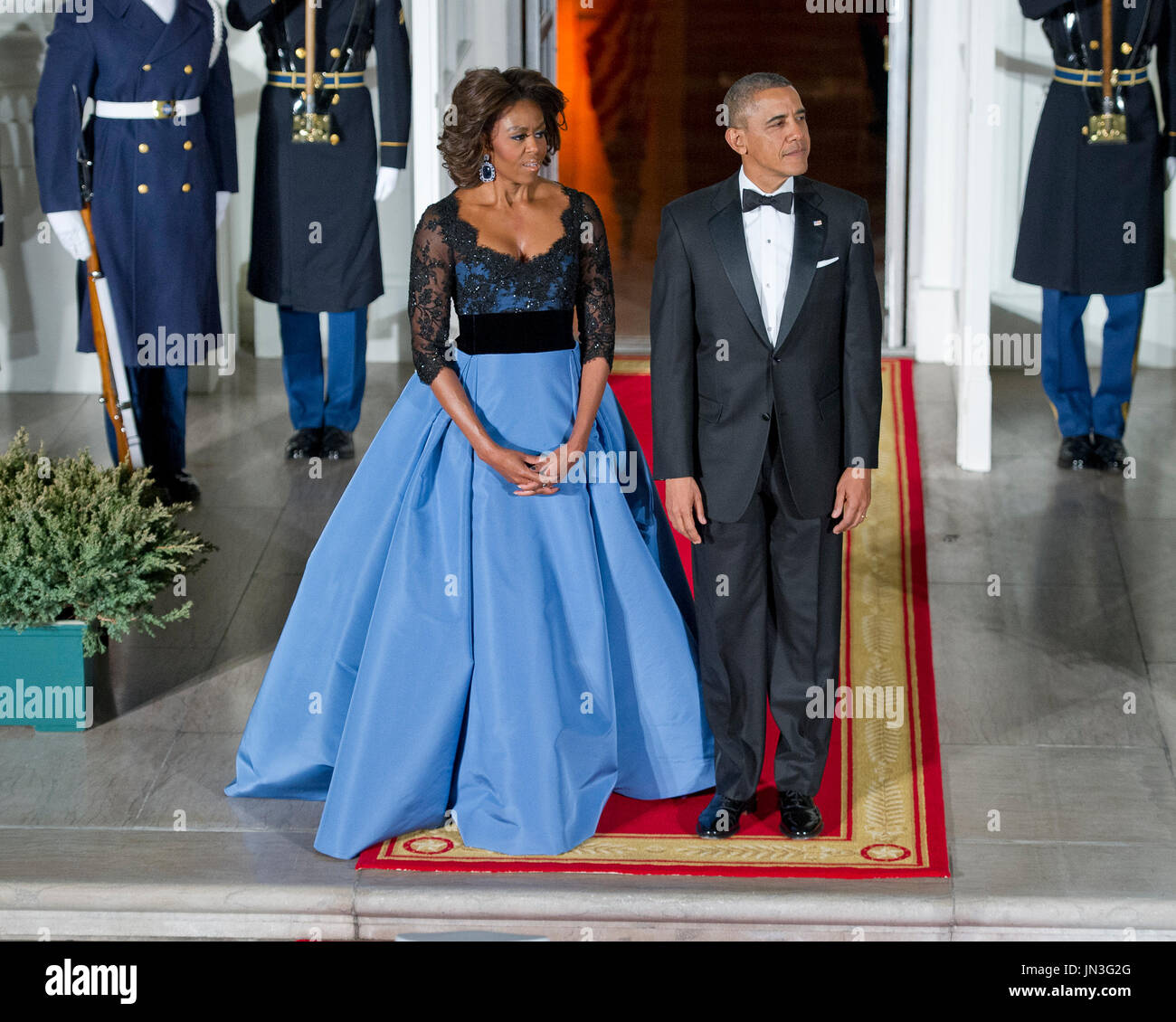 United States President Barack Obama and first lady Michelle Obama ...