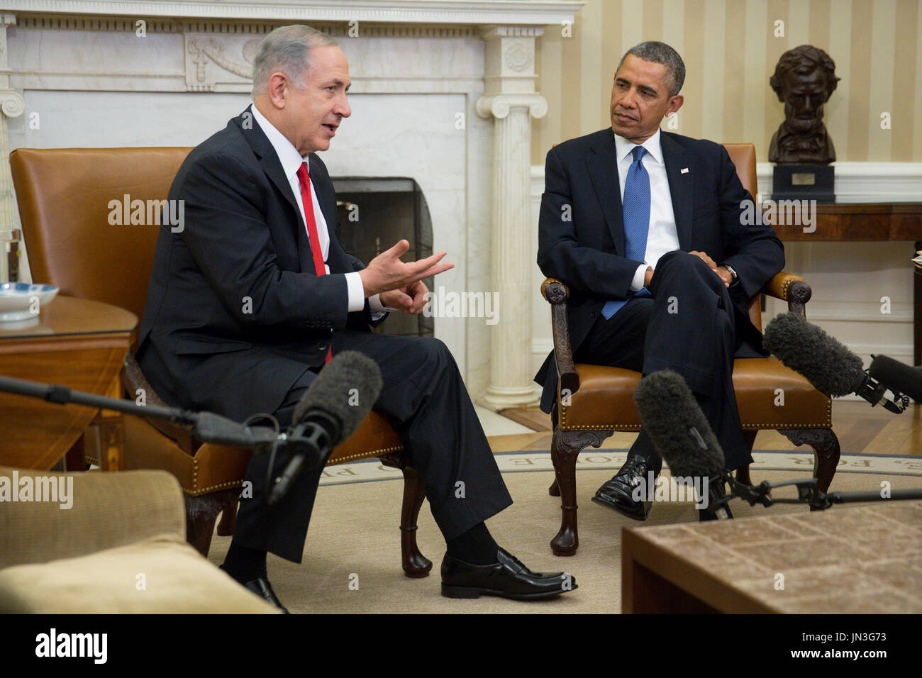 United States President Barack Obama, right, looks on as Prime Minister ...