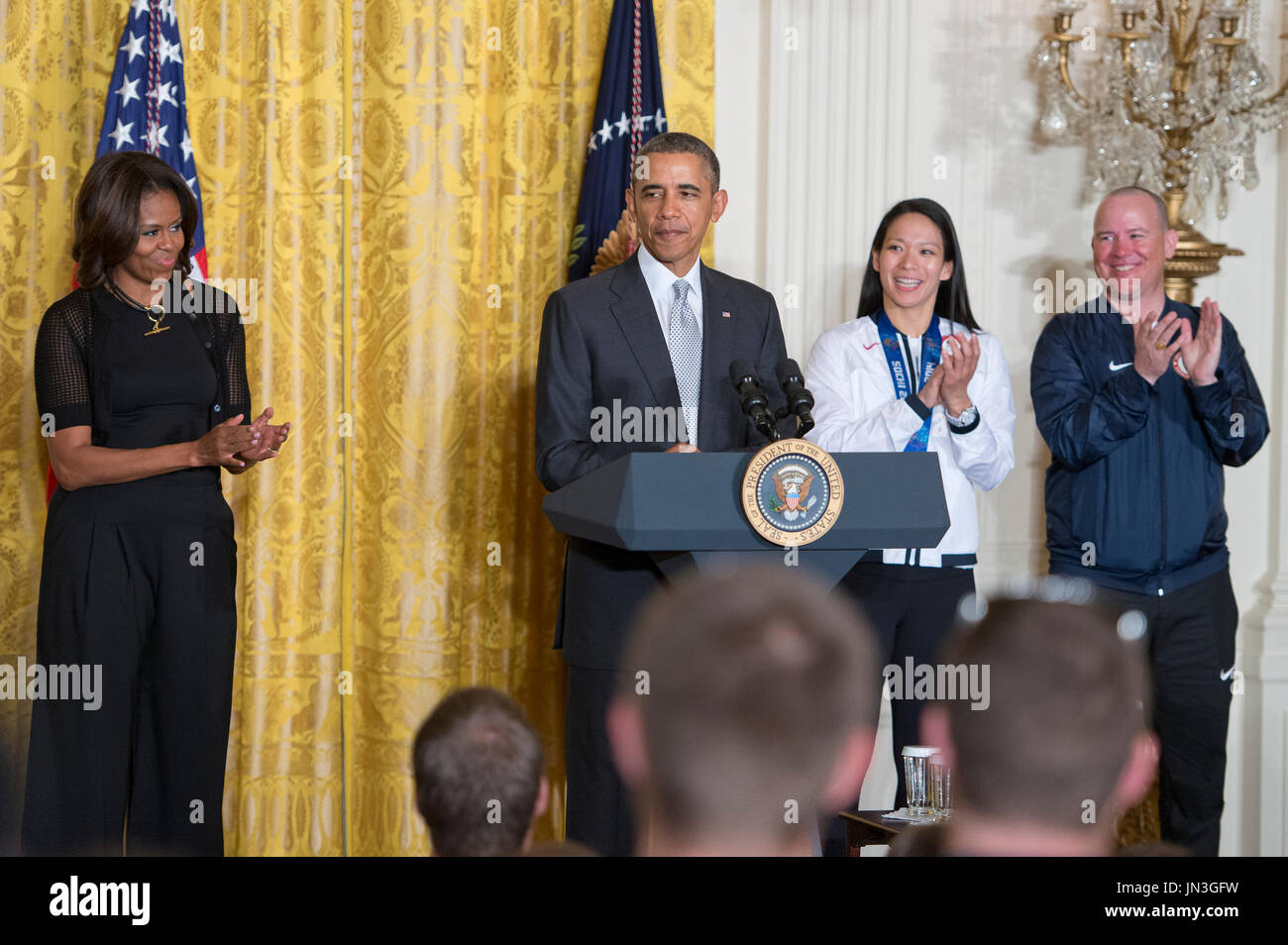 United States President Barack Obama and First Lady Michelle Obama ...