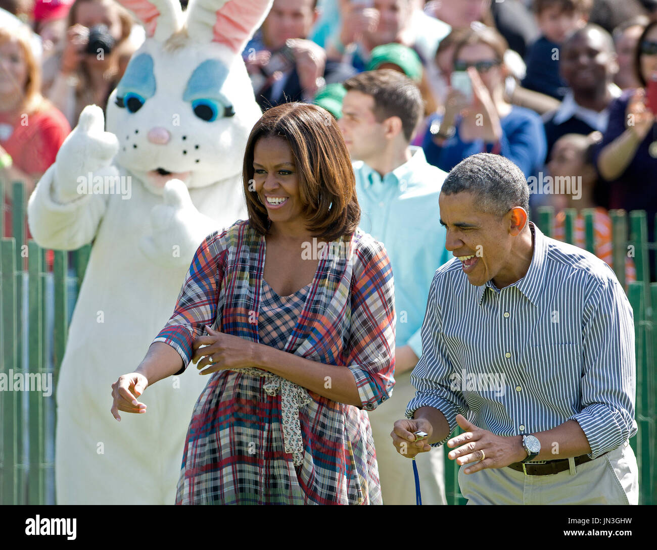 United States President Barack Obama, right, and First Lady Michelle ...