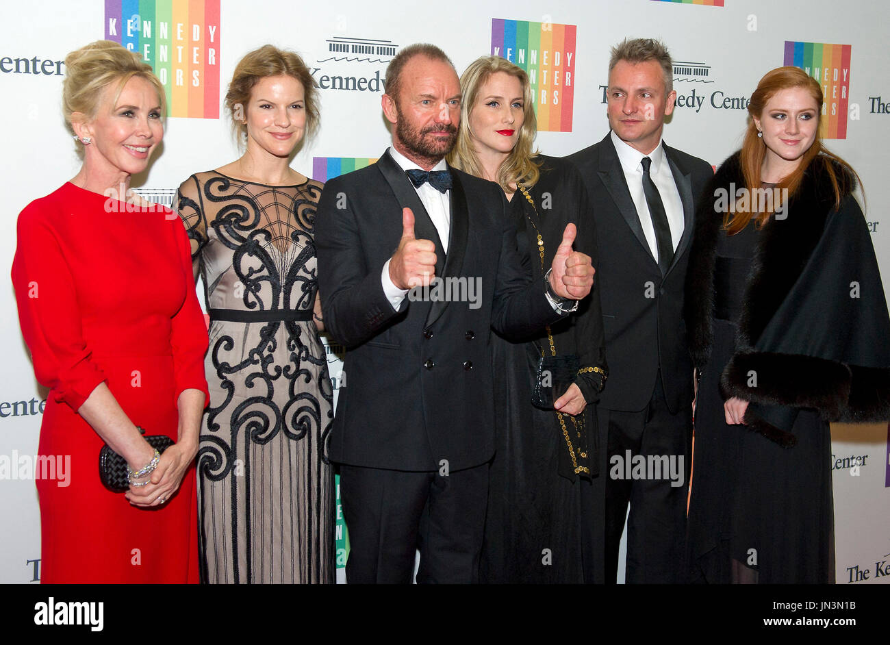 Sting and his wife, Trudie Styler, arrive for the formal Artist's ...