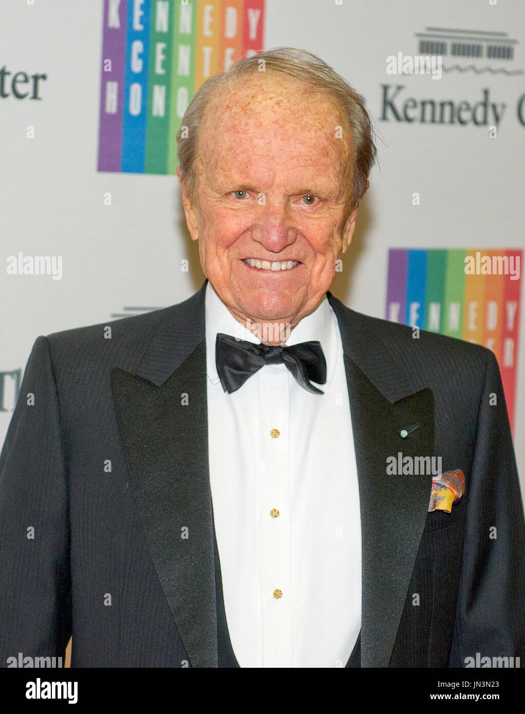 George Stevens, Jr. arrives for the formal Artist's Dinner honoring the ...