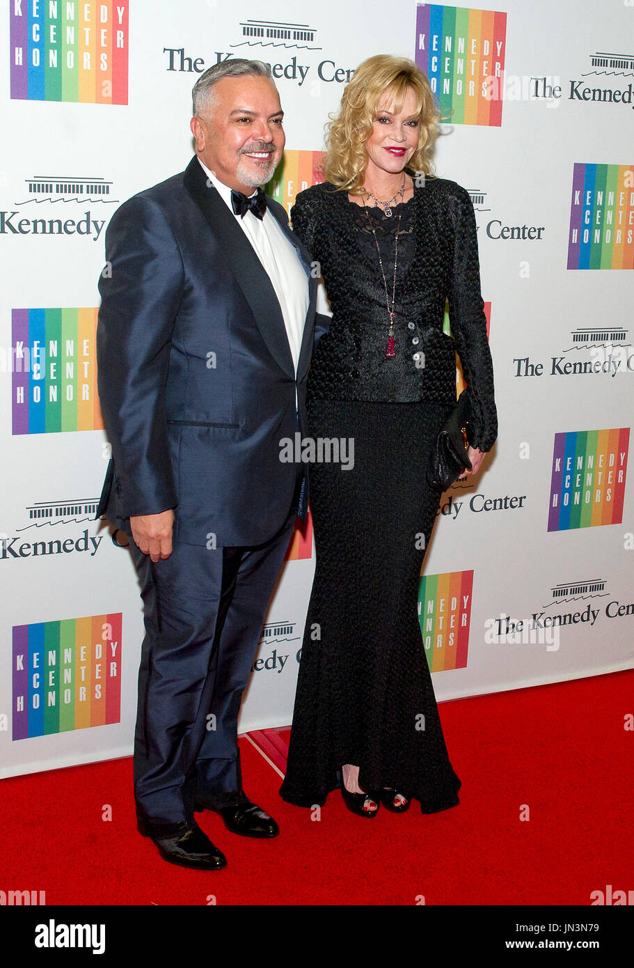 Melanie Griffith and guest arrive for the formal Artist's Dinner ...