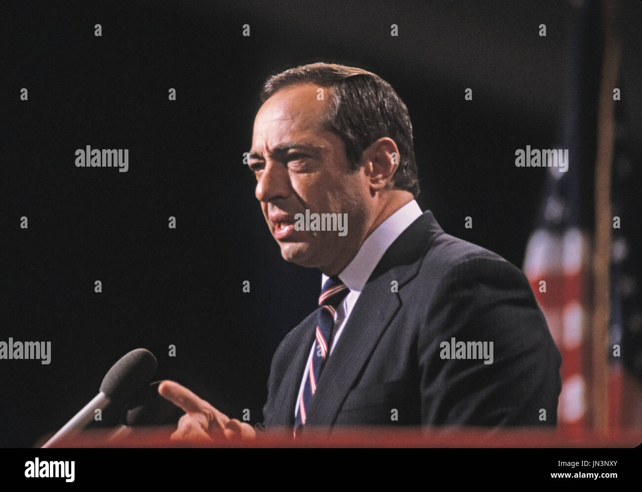 In this file photo from July 16, 1984, then-Governor Mario Cuomo ...