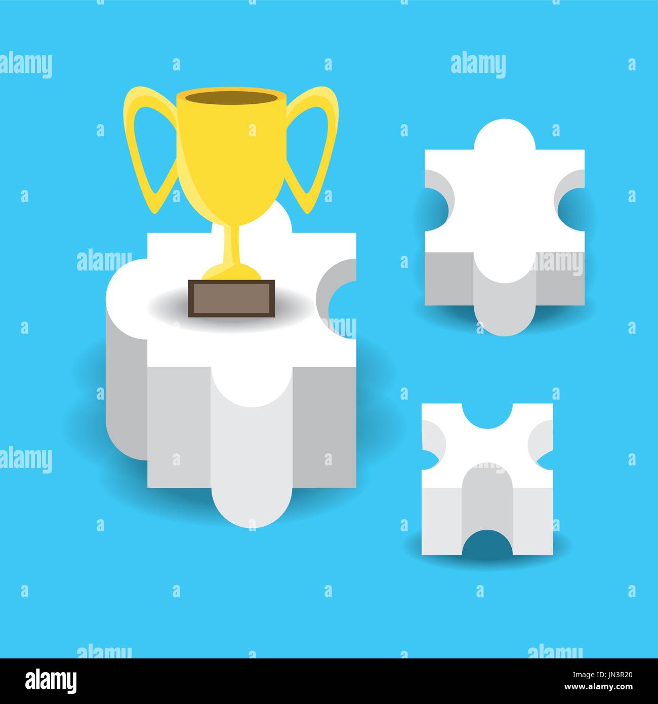 planning ideas for achievement the first place vector illustration ...