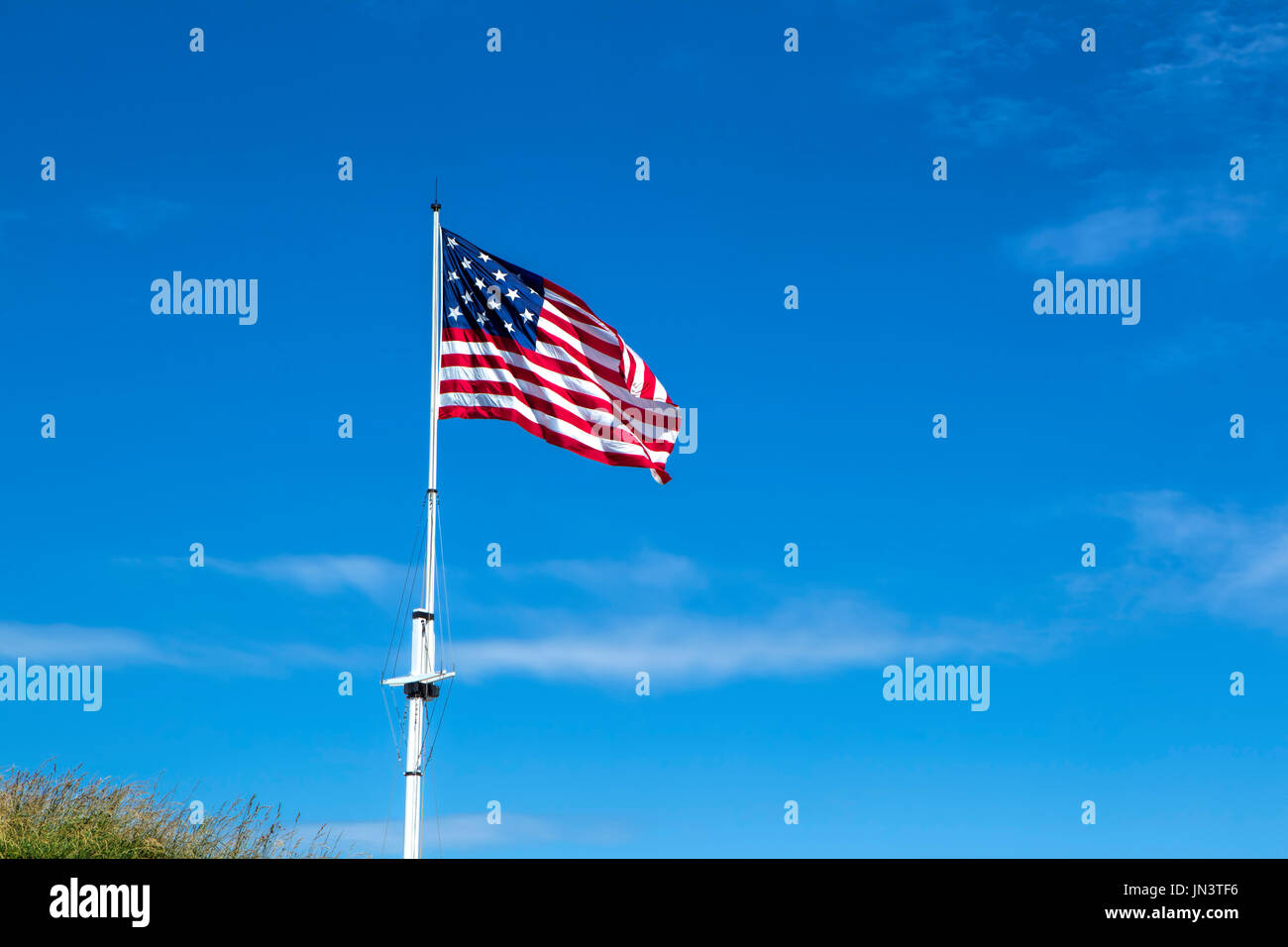 Garrison flag hi-res stock photography and images - Alamy
