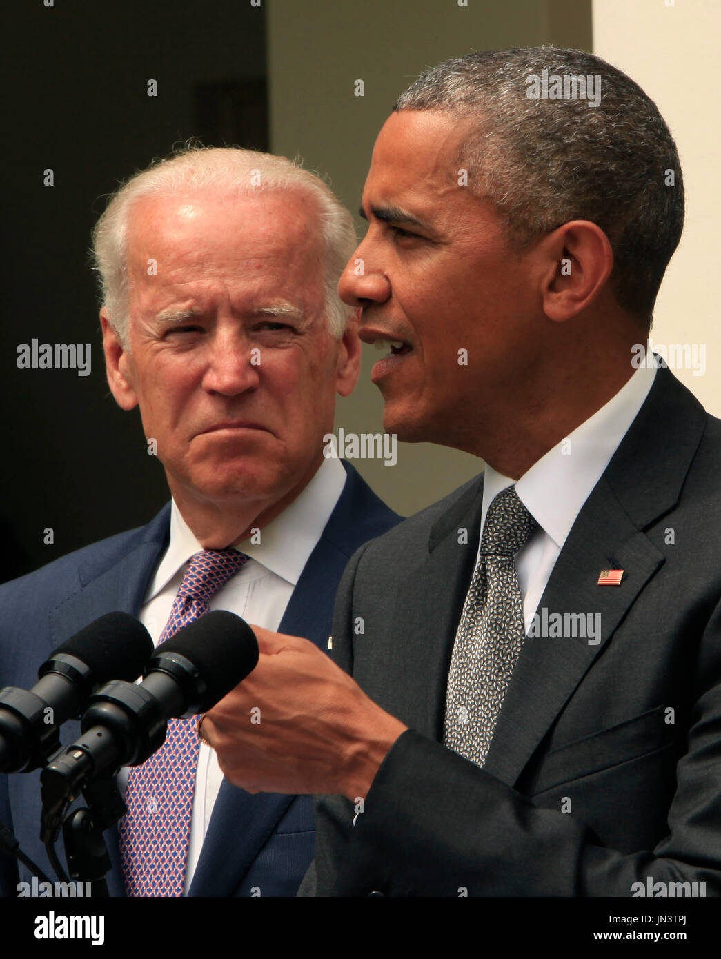 United States President Barack Obama with U.S. Vice President Joseph ...