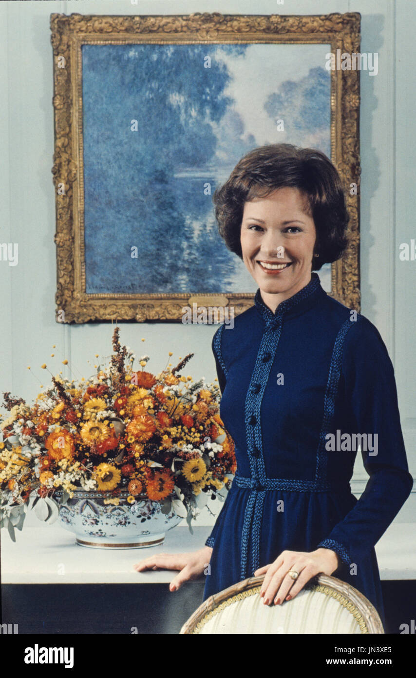 Official Portrait of first lady Rosalynn Carter taken in Washington, DC ...
