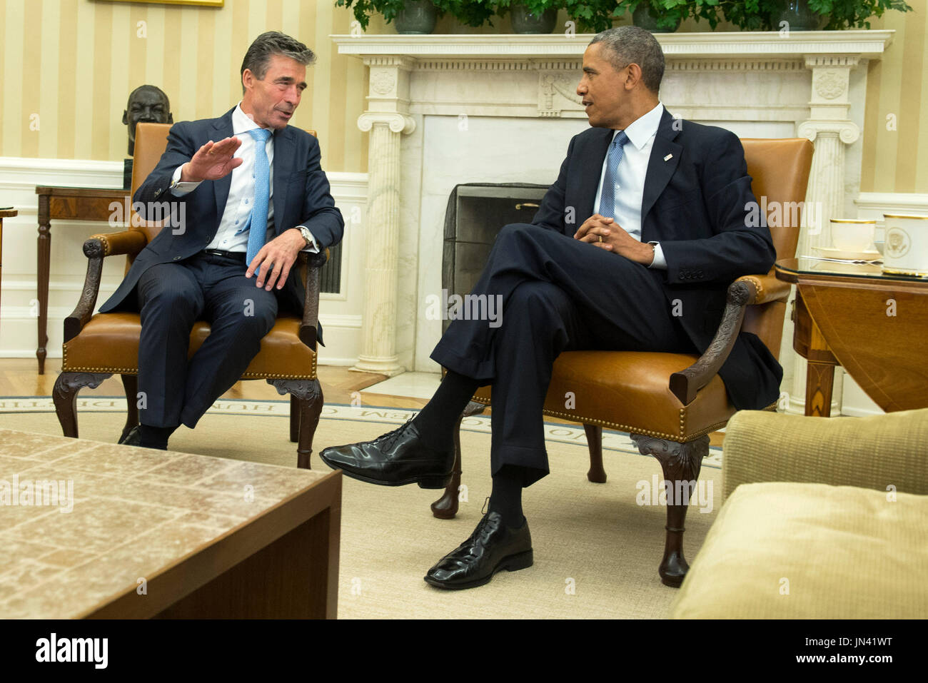 United States President Barack Obama meets with NATO Secretary General ...