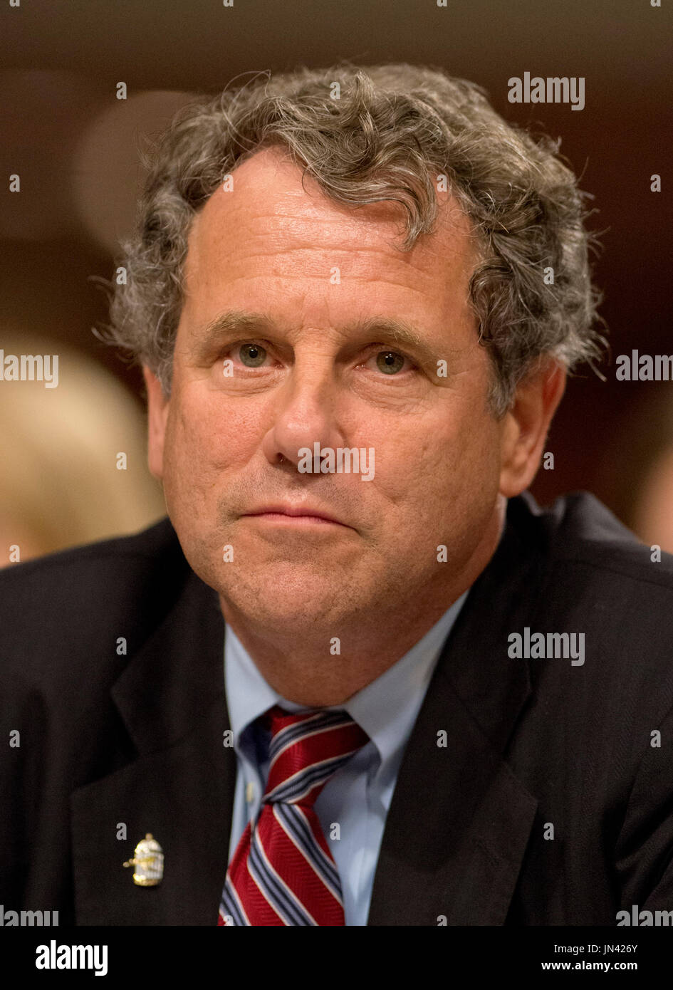 United States Senator Sherrod Brown (Democrat of Ohio) introduces ...