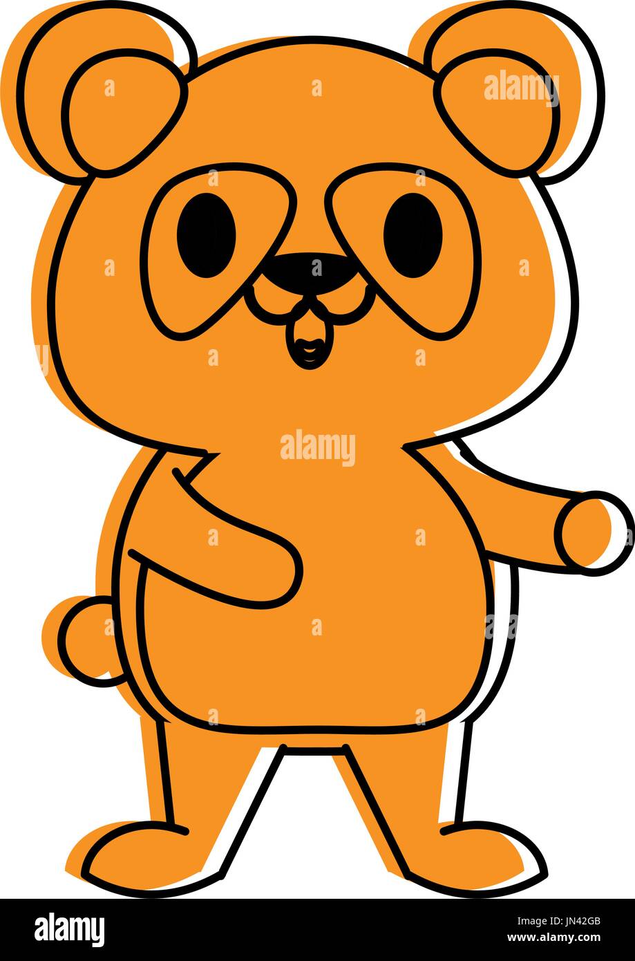 panda-bear-cute-animal-cartoon-icon-image-stock-vector-image-art-alamy