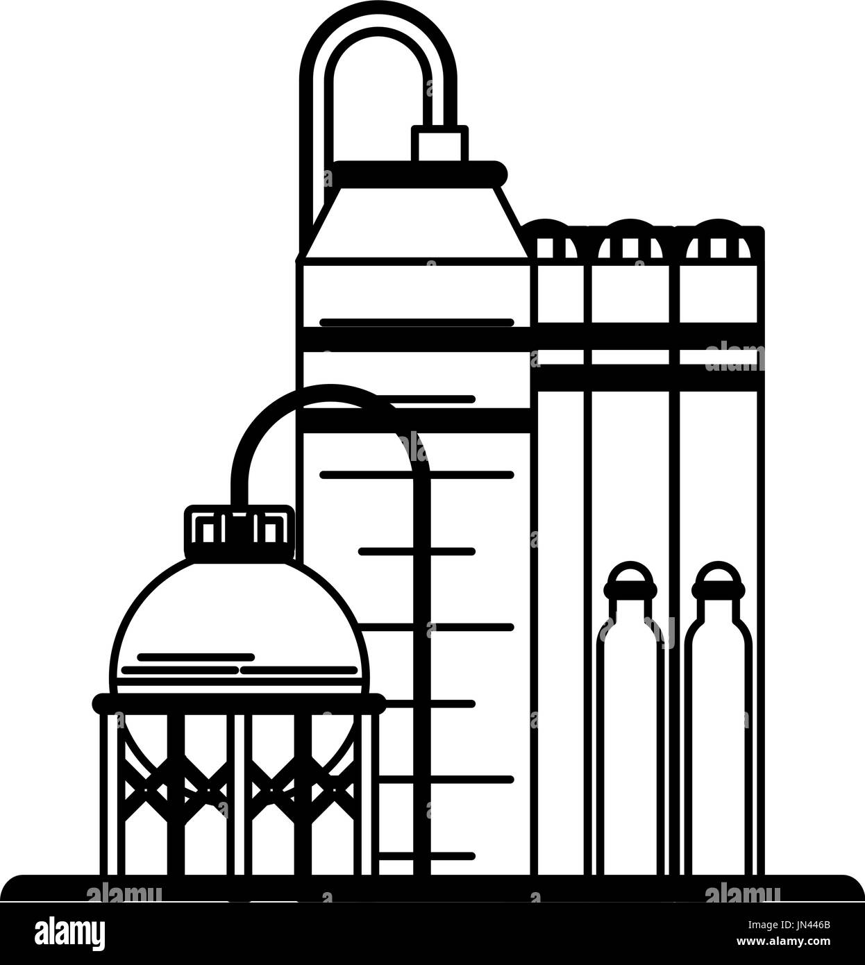 oil refinery icon image Stock Vector Image & Art - Alamy