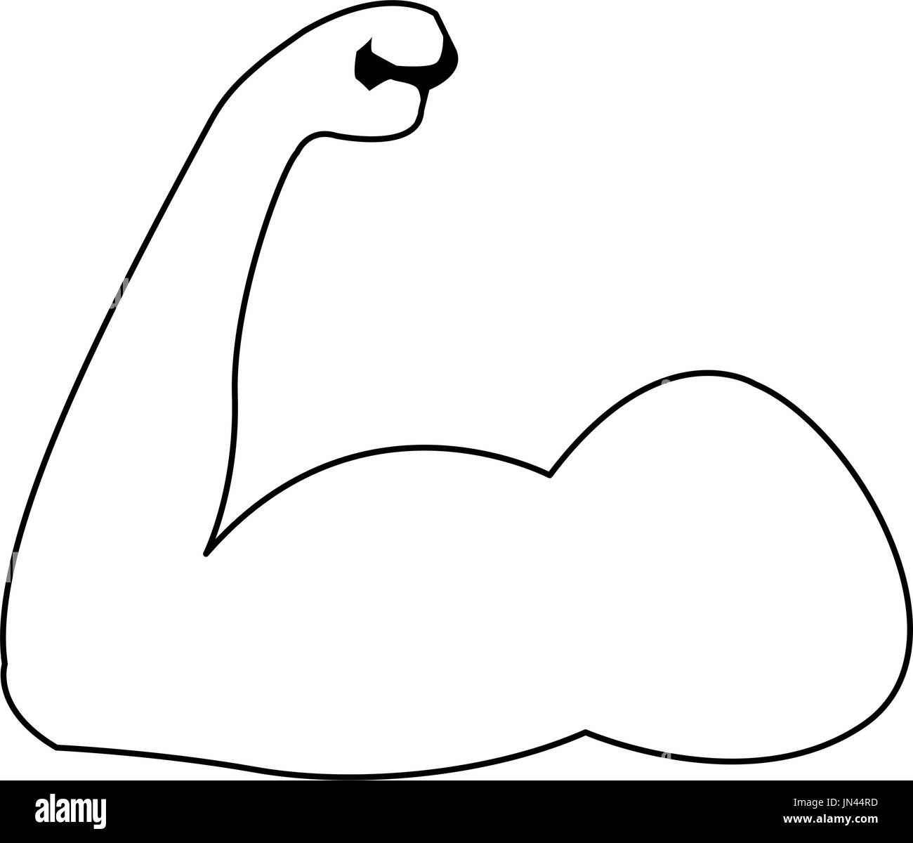 strong power muscle arms biceps athletic Stock Vector Image & Art - Alamy