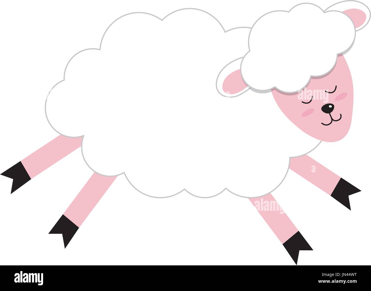 cute sheep animal with wool design Stock Vector Image & Art - Alamy