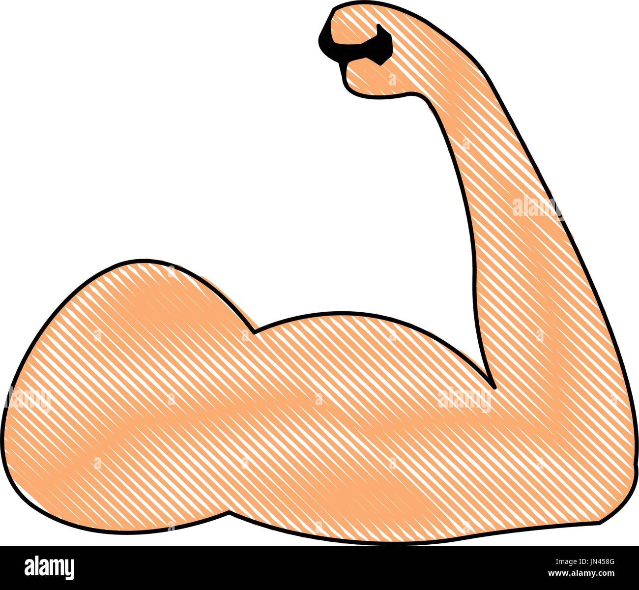 Strong power muscle arms Stock Vector Images - Alamy