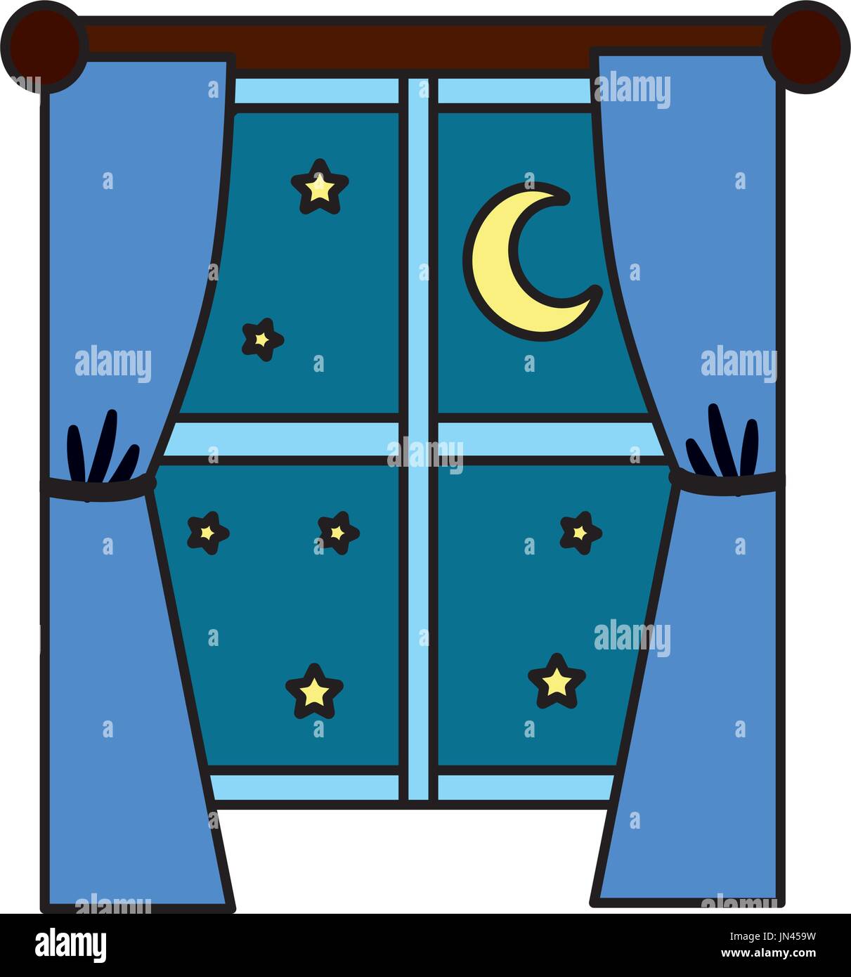 Flat window stars Stock Vector Images - Alamy