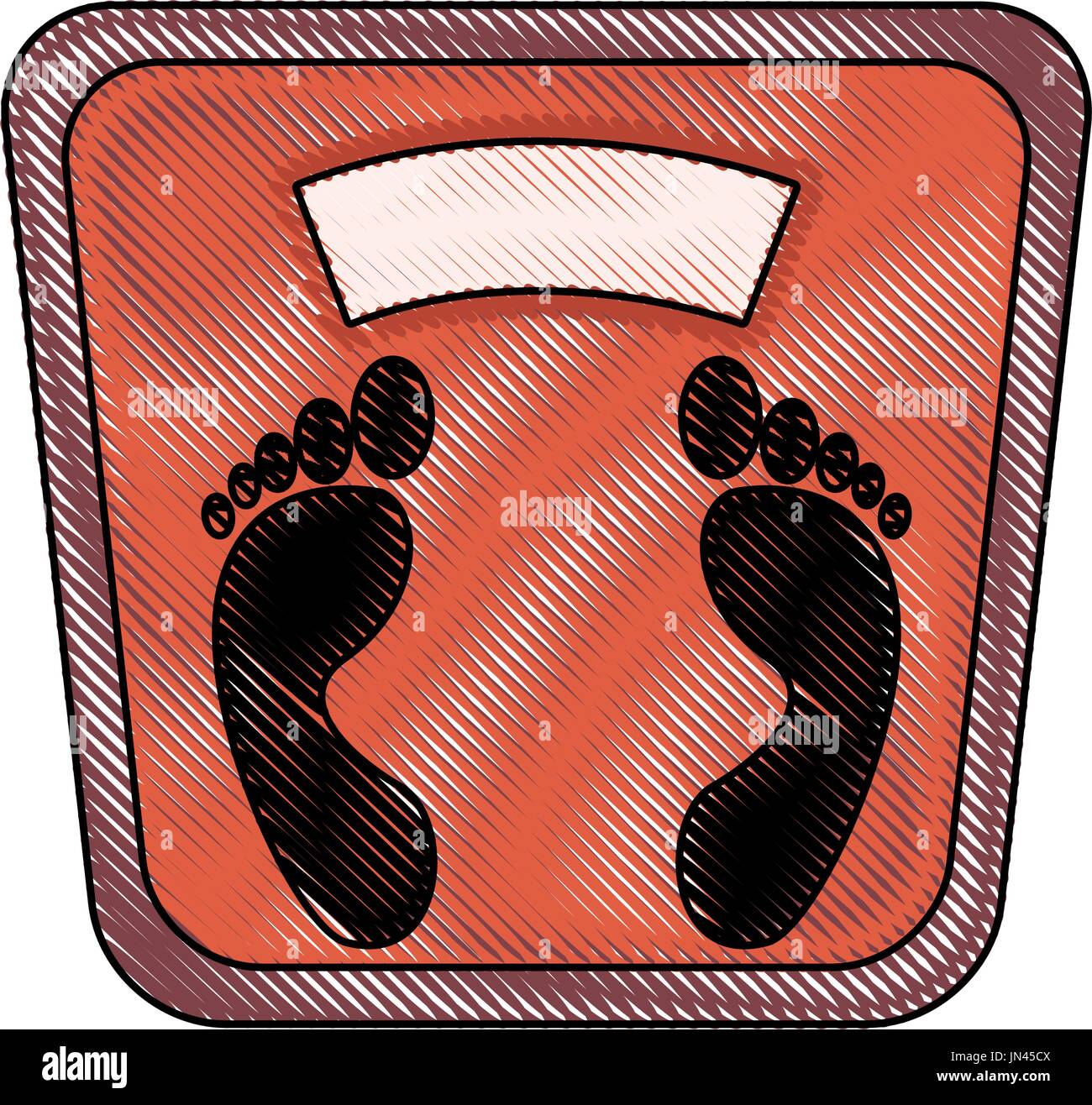 Heavy footprints Stock Vector Images - Alamy
