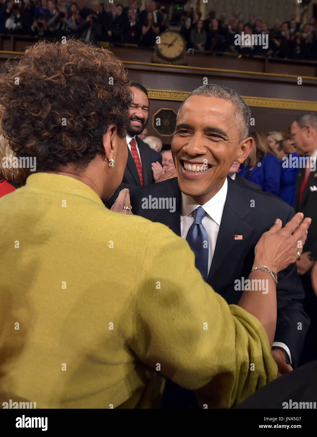 US President Barack Obama arrives to deliver the State of the Union ...