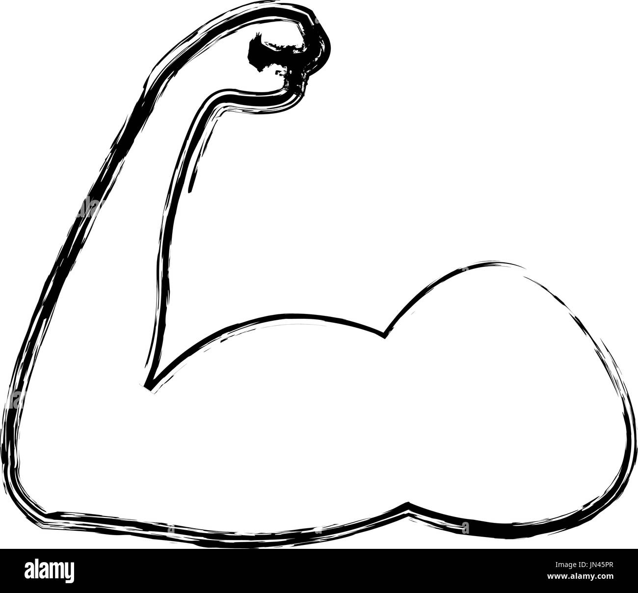 strong power muscle arms biceps athletic Stock Vector Image & Art - Alamy