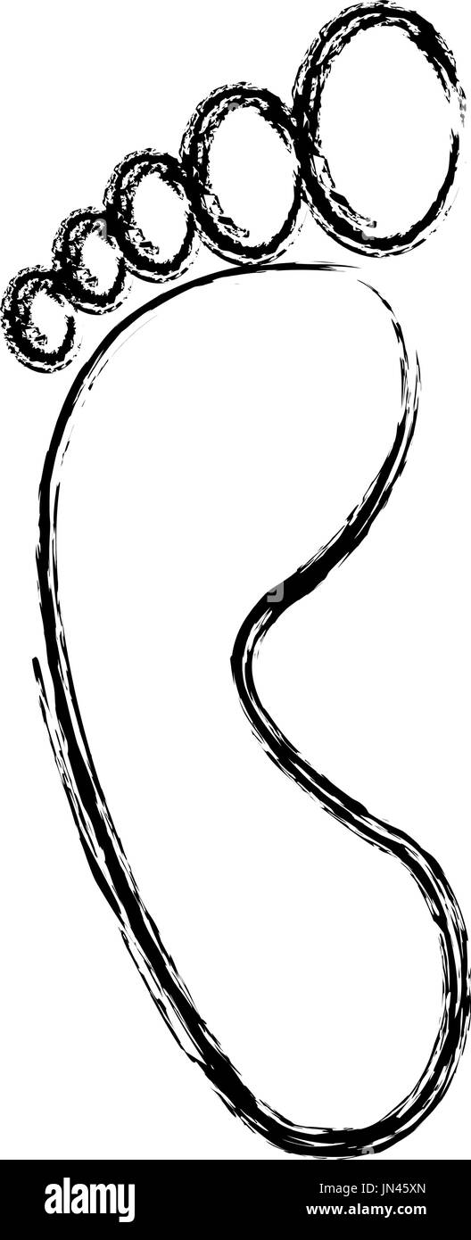 human footprint human person icon on white background Stock Vector ...