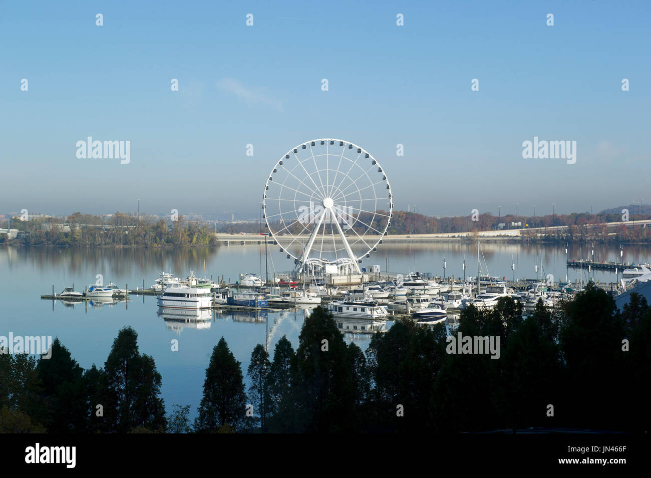 The Capital Wheel, an observation wheel located at National Harbor ...