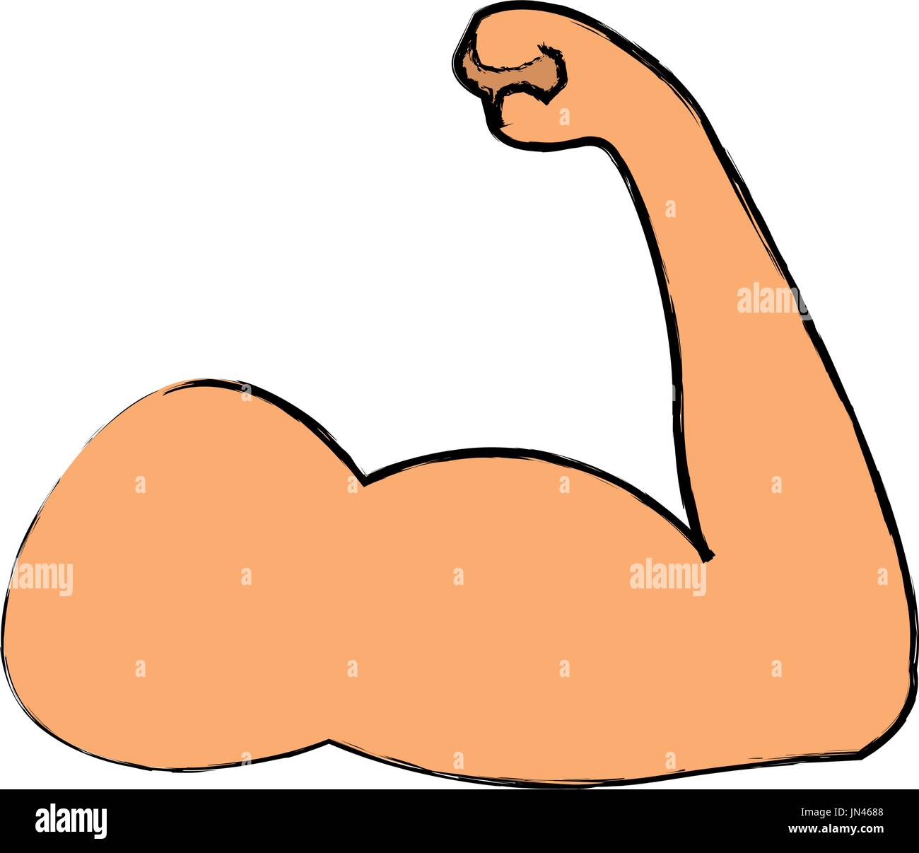strong power muscle arms biceps athletic Stock Vector Image & Art - Alamy
