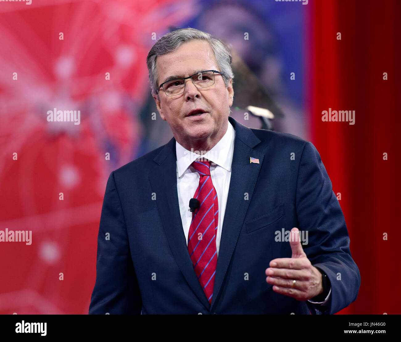 Former Governor Jeb Bush (Republican of Florida) speaks at the ...