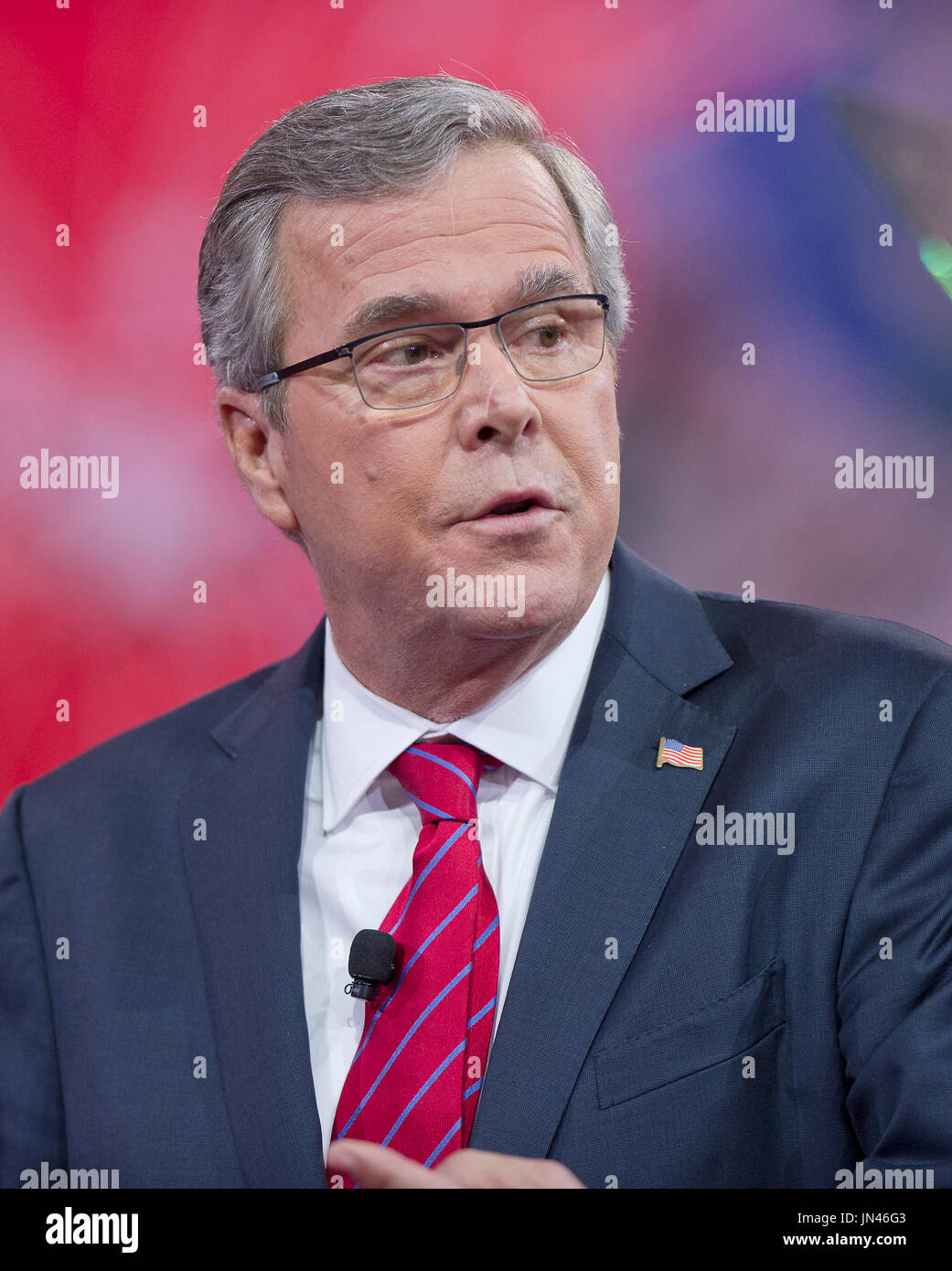 Former Governor Jeb Bush (Republican of Florida) speaks at the ...