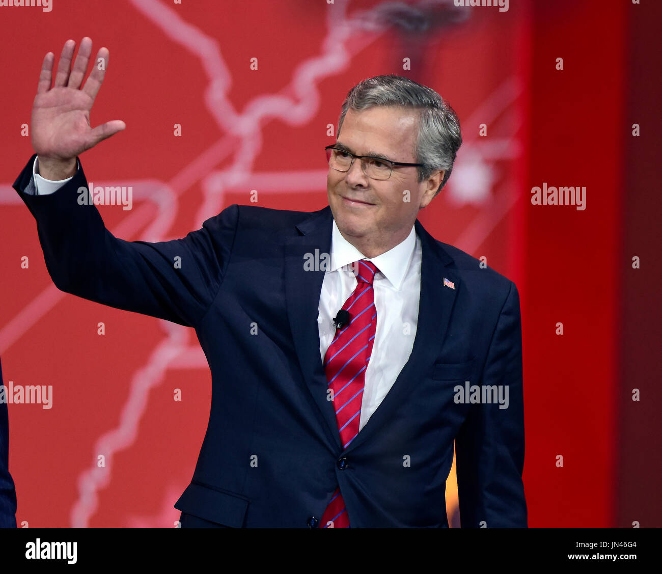 Former Governor Jeb Bush (Republican of Florida) speaks at the ...
