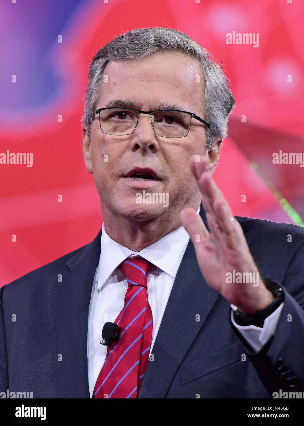 Former Governor Jeb Bush (Republican of Florida) speaks at the ...