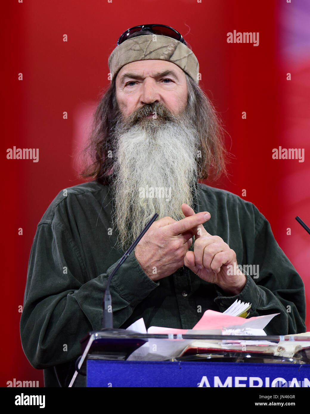 Phil Robertson, star of A&E network's "Duck Dynasty," speaks at the ...