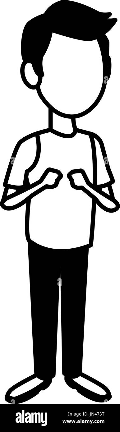 school boy standing student education Stock Vector Image & Art - Alamy