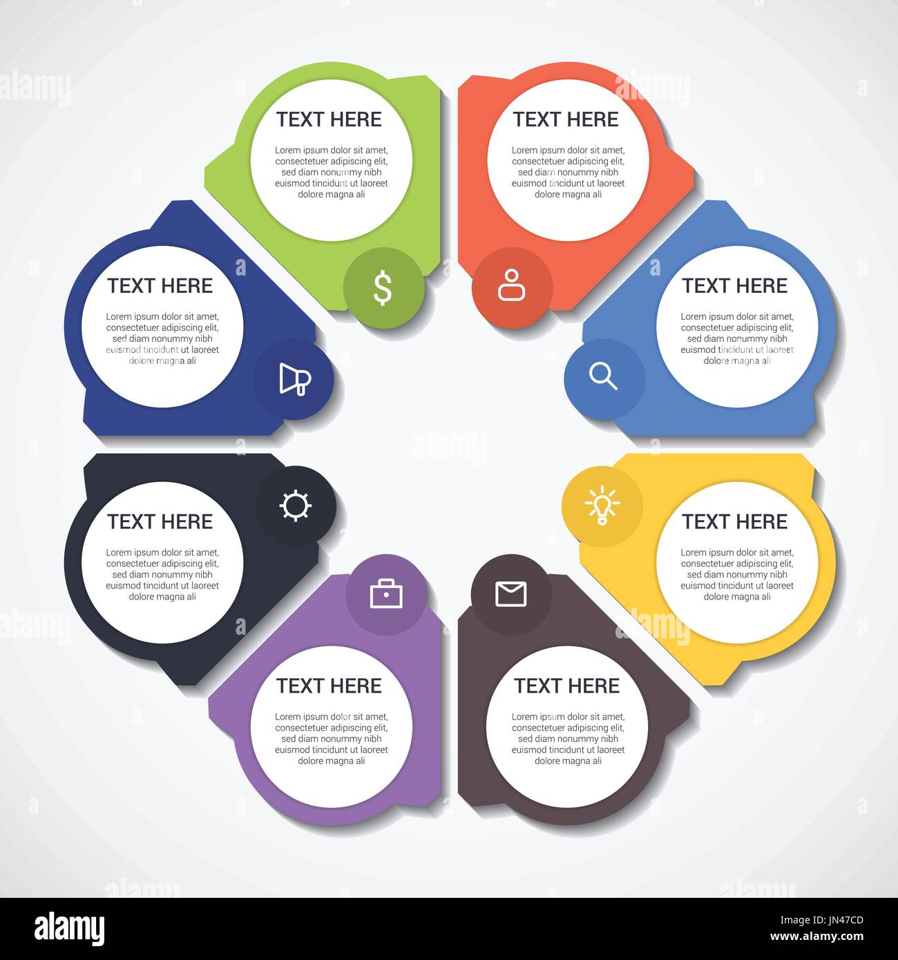 Business infographic element template with editable element and flat ...