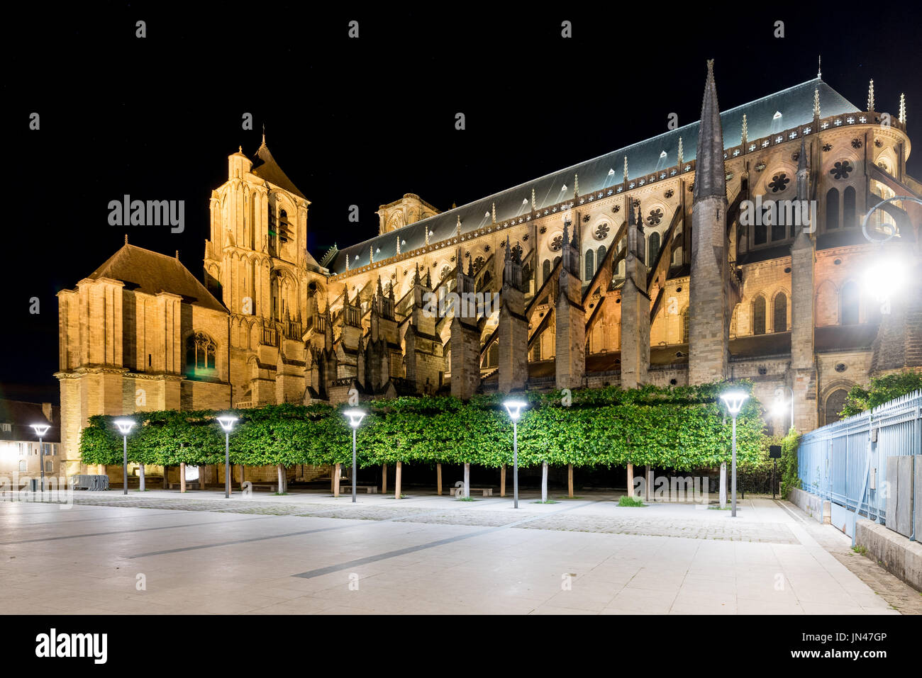 Bourges Cathedral, Roman Catholic church located in Bourges, France at ...