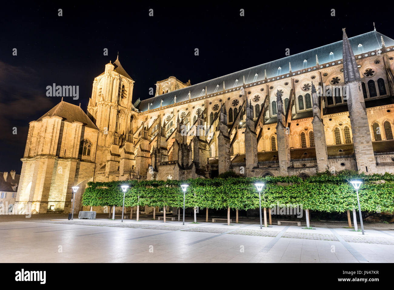 Bourges Cathedral, Roman Catholic church located in Bourges, France at ...