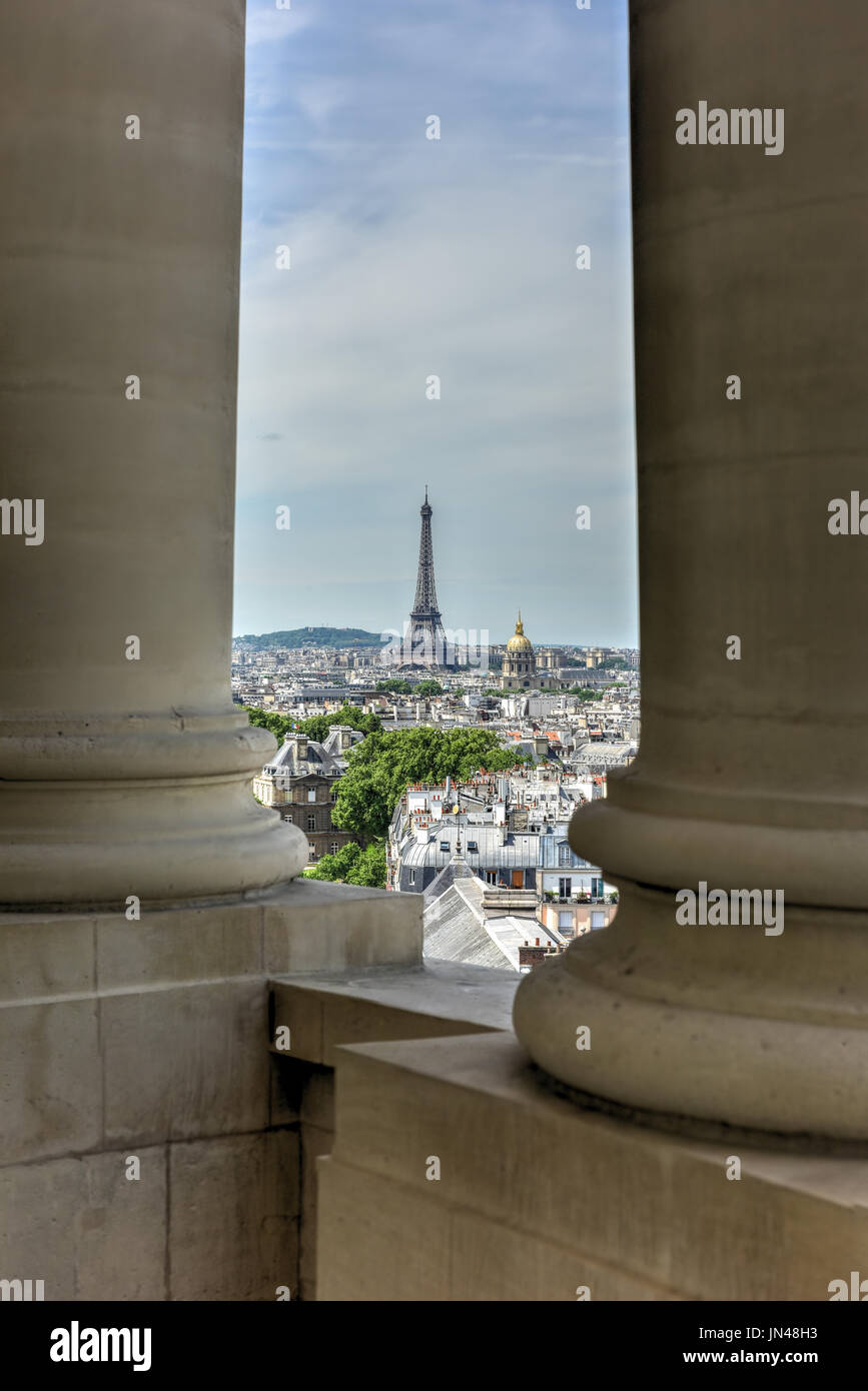 View of the Paris Skyline from the Pantheon Stock Photo - Alamy