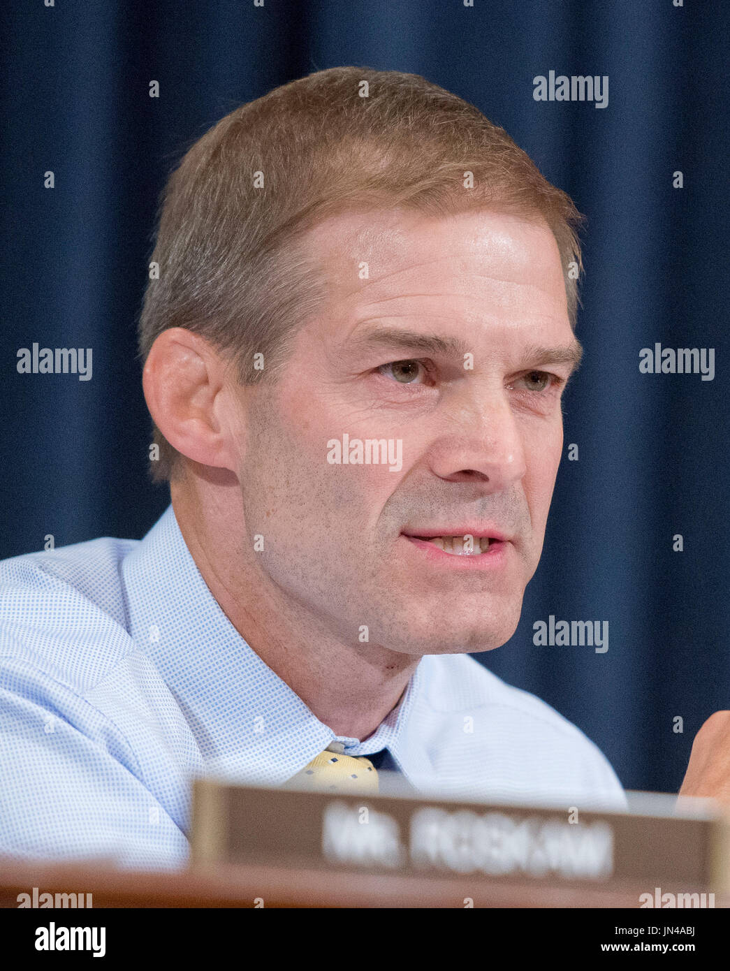 United States Representative Jim Jordan (Republican of Ohio) questions ...