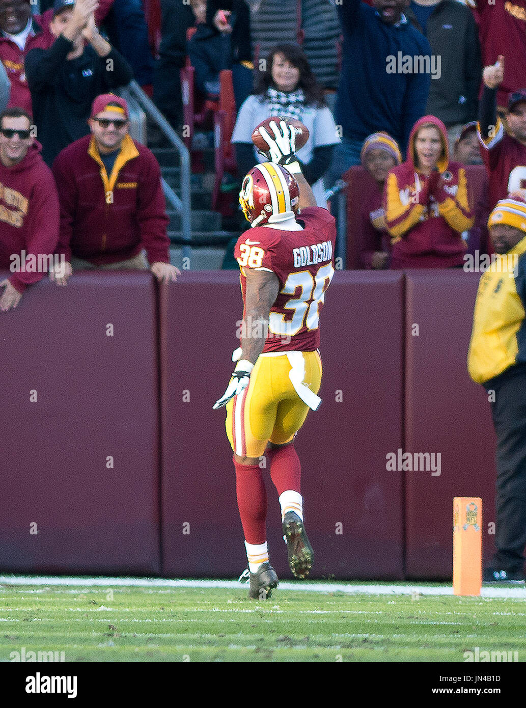 Washington Redskins free safety Dashon Goldson (38) celebrates his ...
