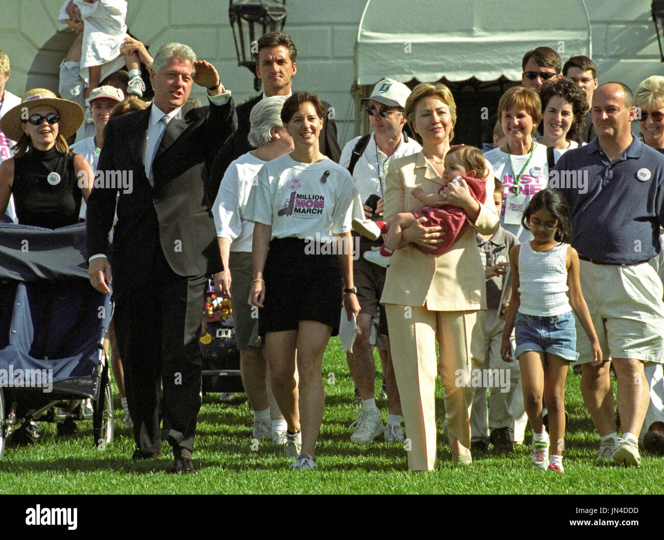 United States President Bill Clinton and first lady Hillary Rodham ...