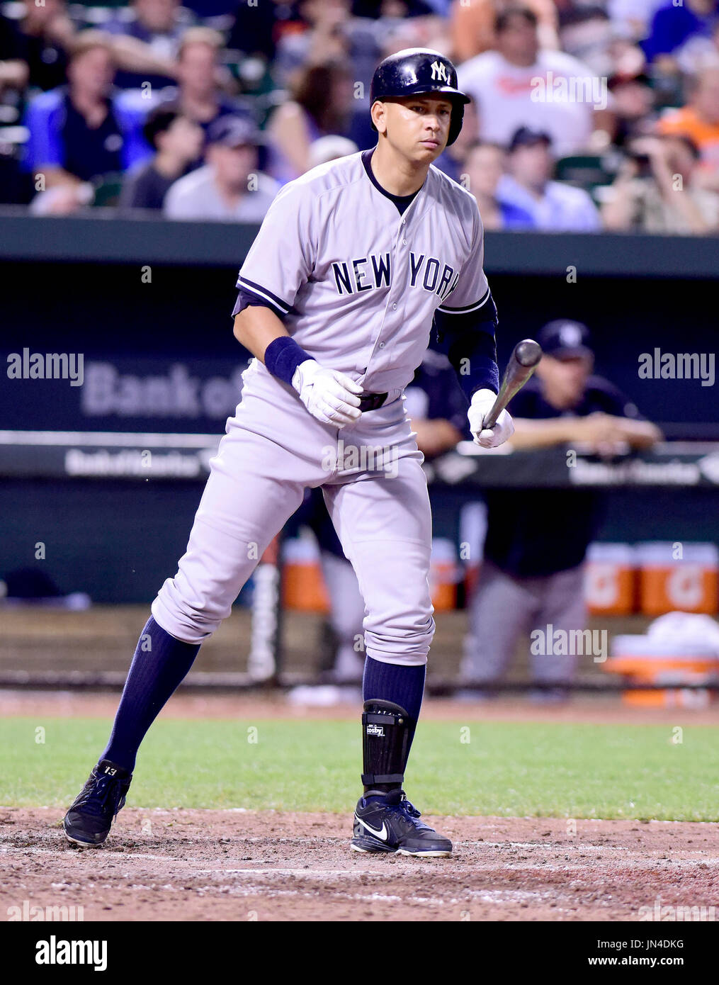 New York Yankees designated hitter Alex Rodriguez (13) bats in the ...
