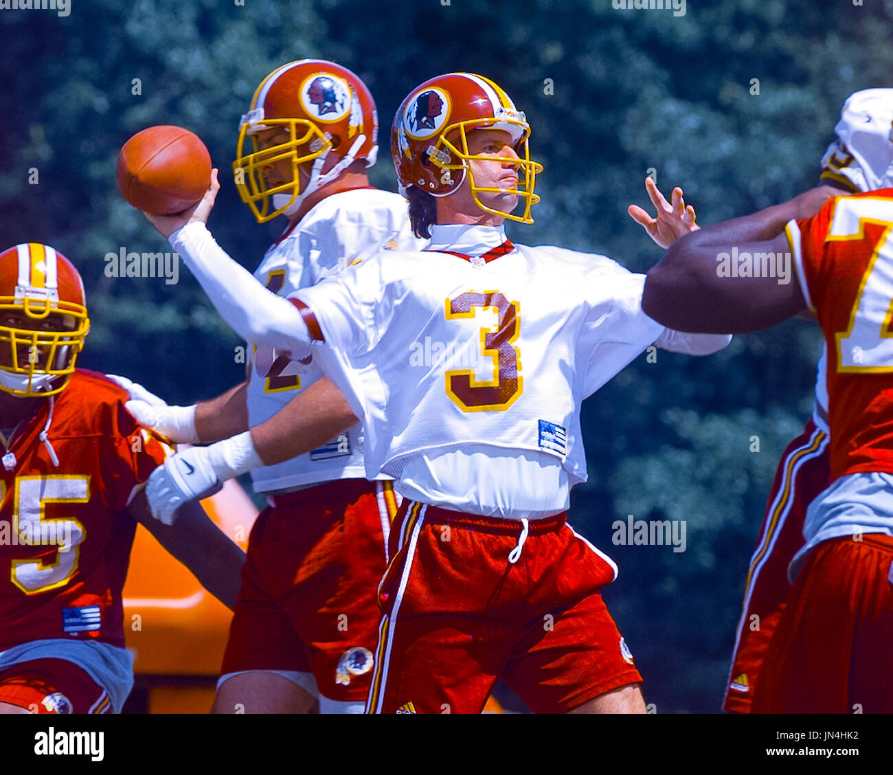 Washington Redskins quarterback Jeff George (3) participates in passing ...