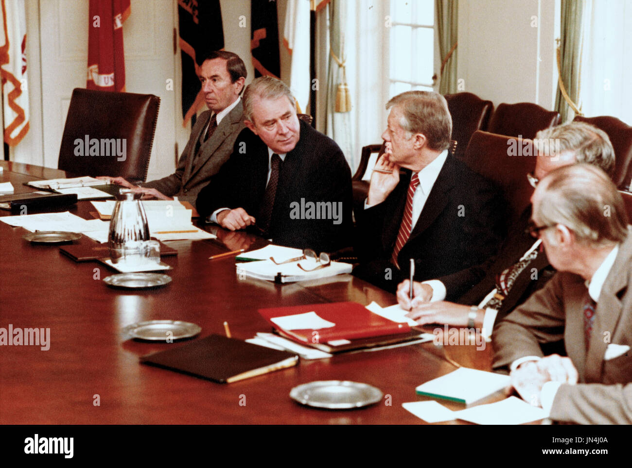 United States President Jimmy Carter returned from Camp David, the ...