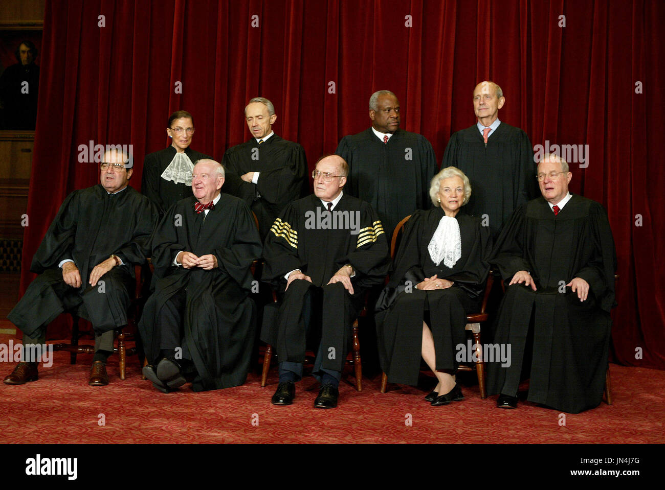 The justices of the United States Supreme Court gather for a group ...