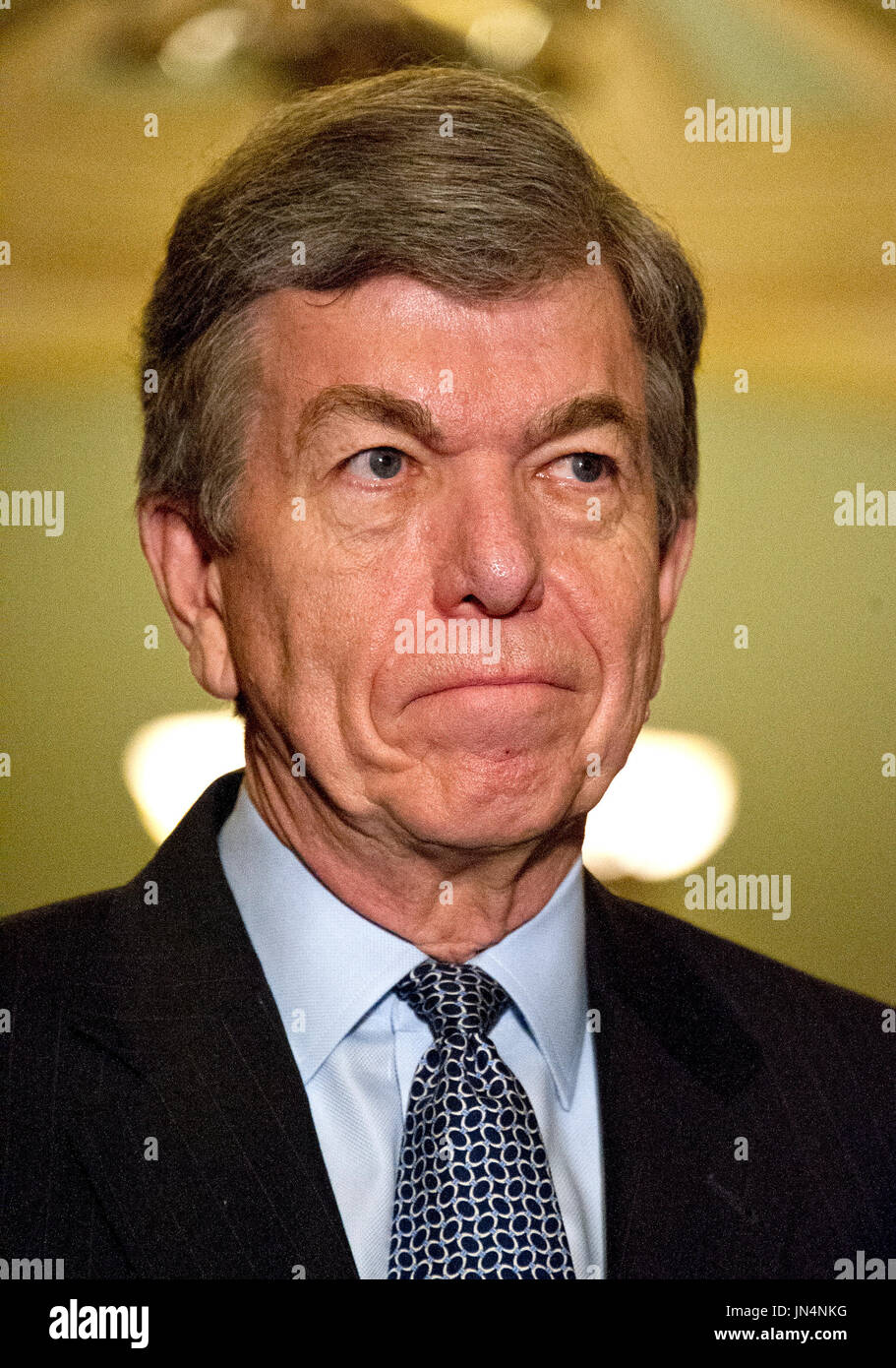 United States Senator Roy Blunt (Republican of Missouri) meets ...