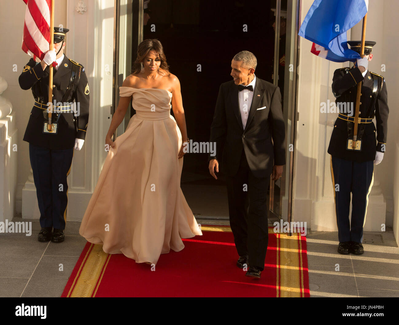 United States President Barack Obama and First Lady Michelle Obama ...