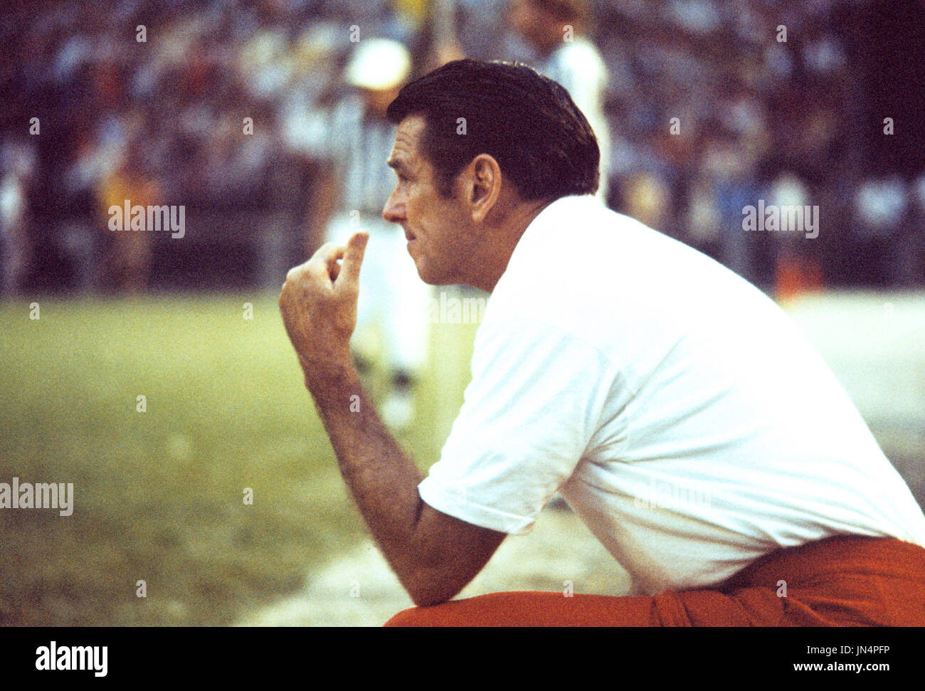 Washington Redskins head coach and general manager George Allen watches ...
