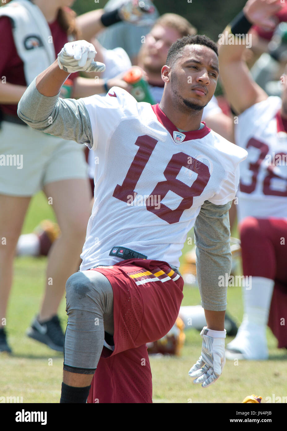 Washington Redskins wide receiver Josh Doctson (18), who was selected ...