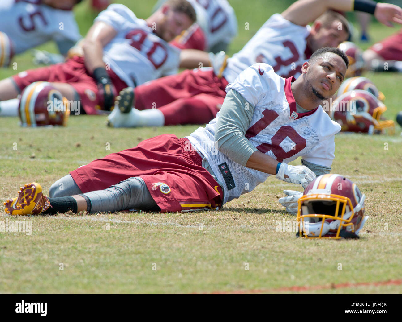 Washington Redskins wide receiver Josh Doctson (18), who was selected ...