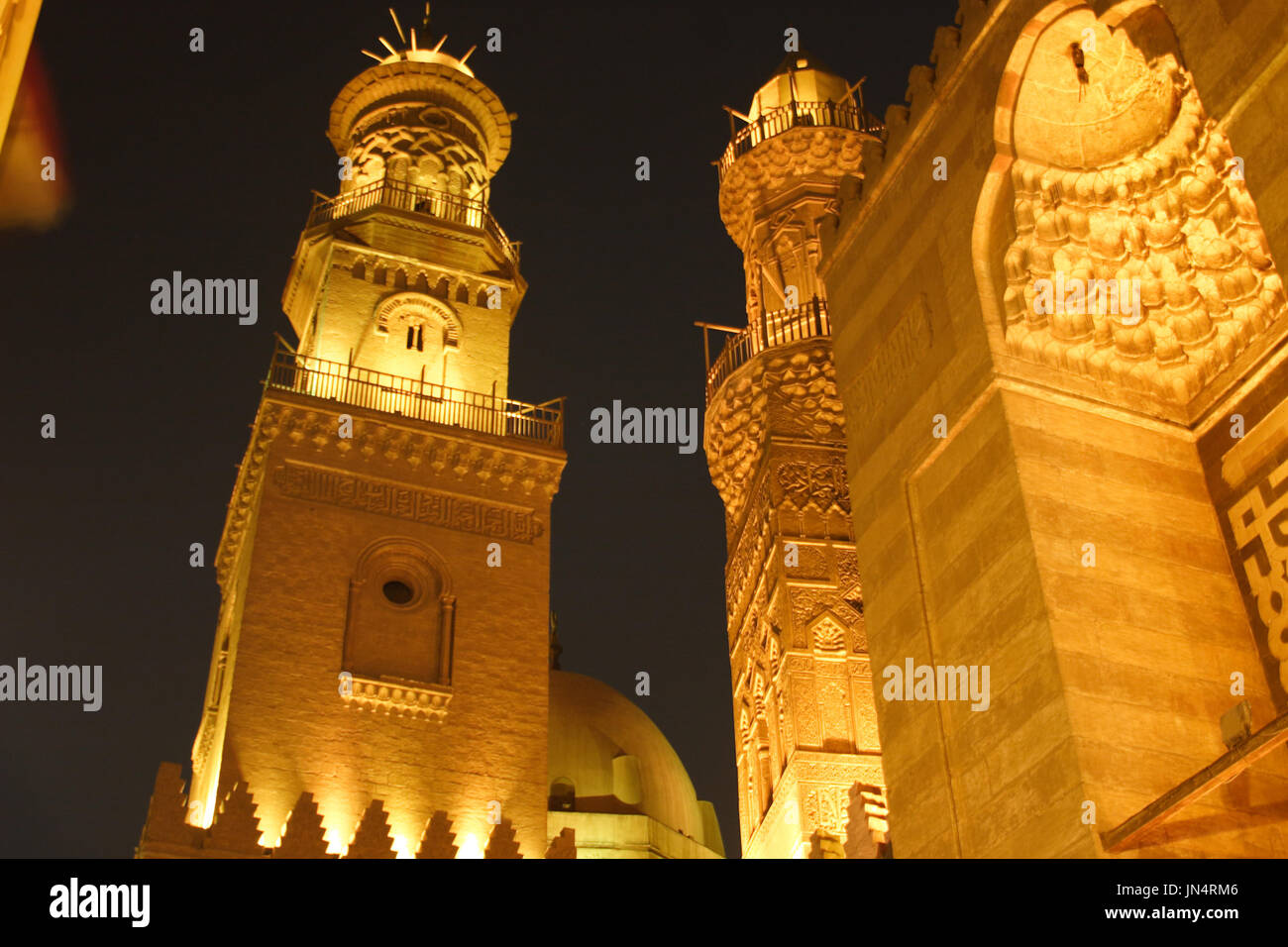 Al Moaz Street, at night Stock Photo - Alamy