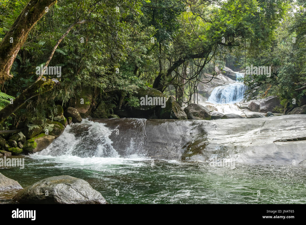 Josephine Falls, Wooroonooran National Park, near Innisfail, Queensland ...